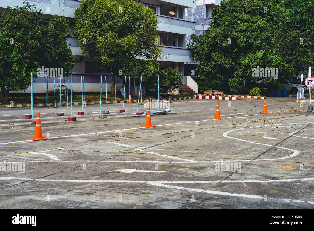Driving test and training area with simulate test for driving license ...