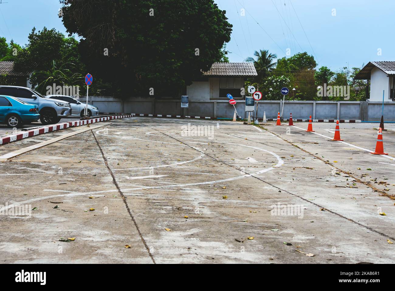 Driving test and training area with simulate test for driving license ...