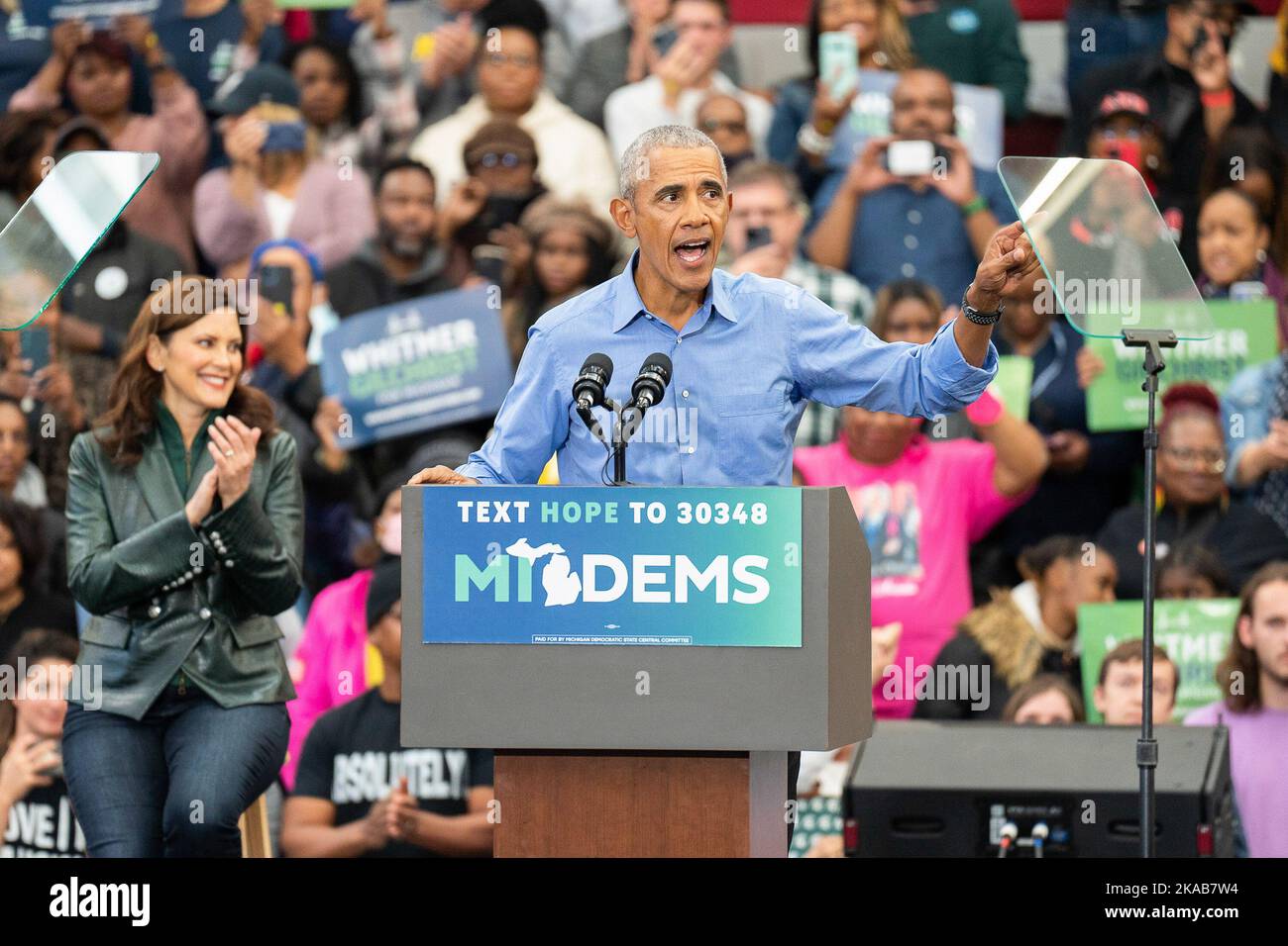 President Barack Obama speaks during the Get Out the Vote Rally in ...