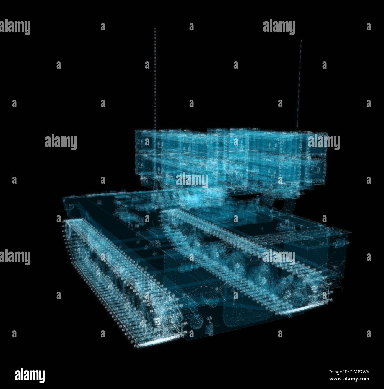 Military track missle system Stock Photo - Alamy