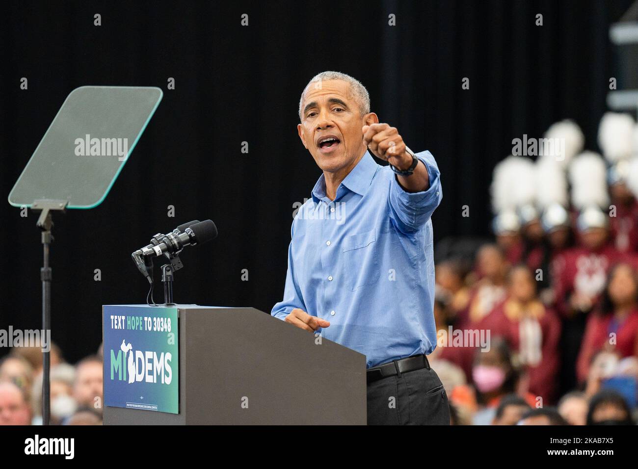 President Barack Obama speaks during the Get Out the Vote Rally in ...
