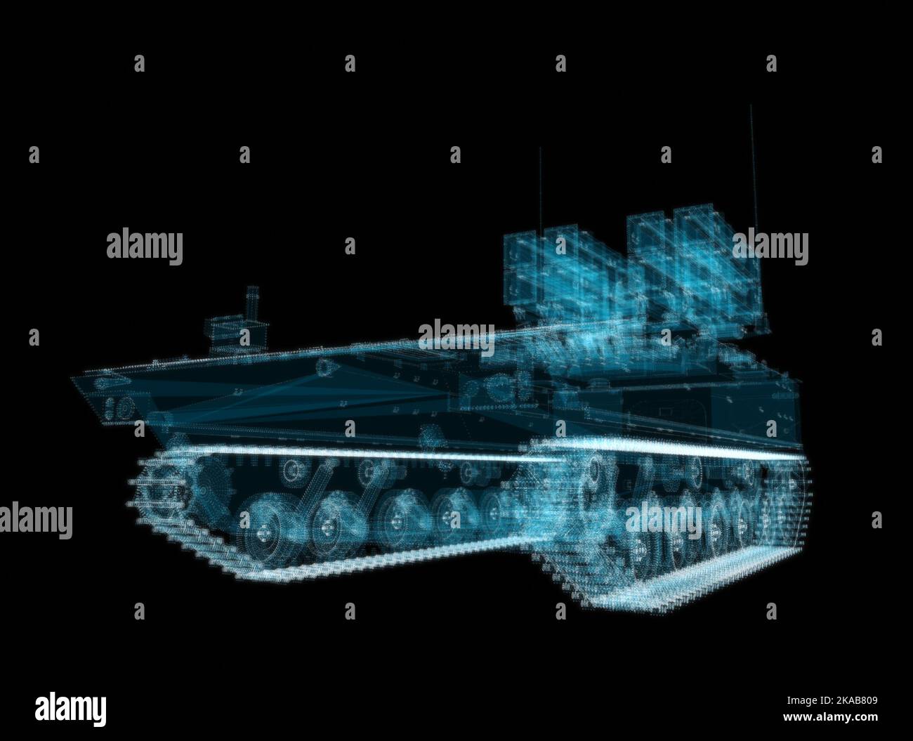Military track missle system Stock Photo - Alamy