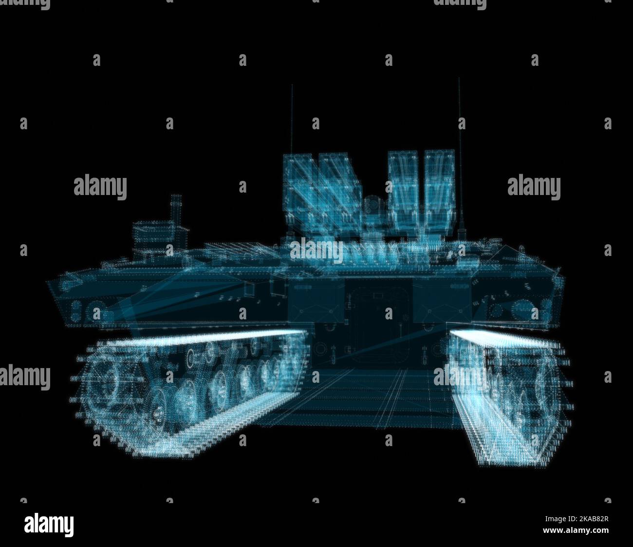 Military track missle system Stock Photo - Alamy