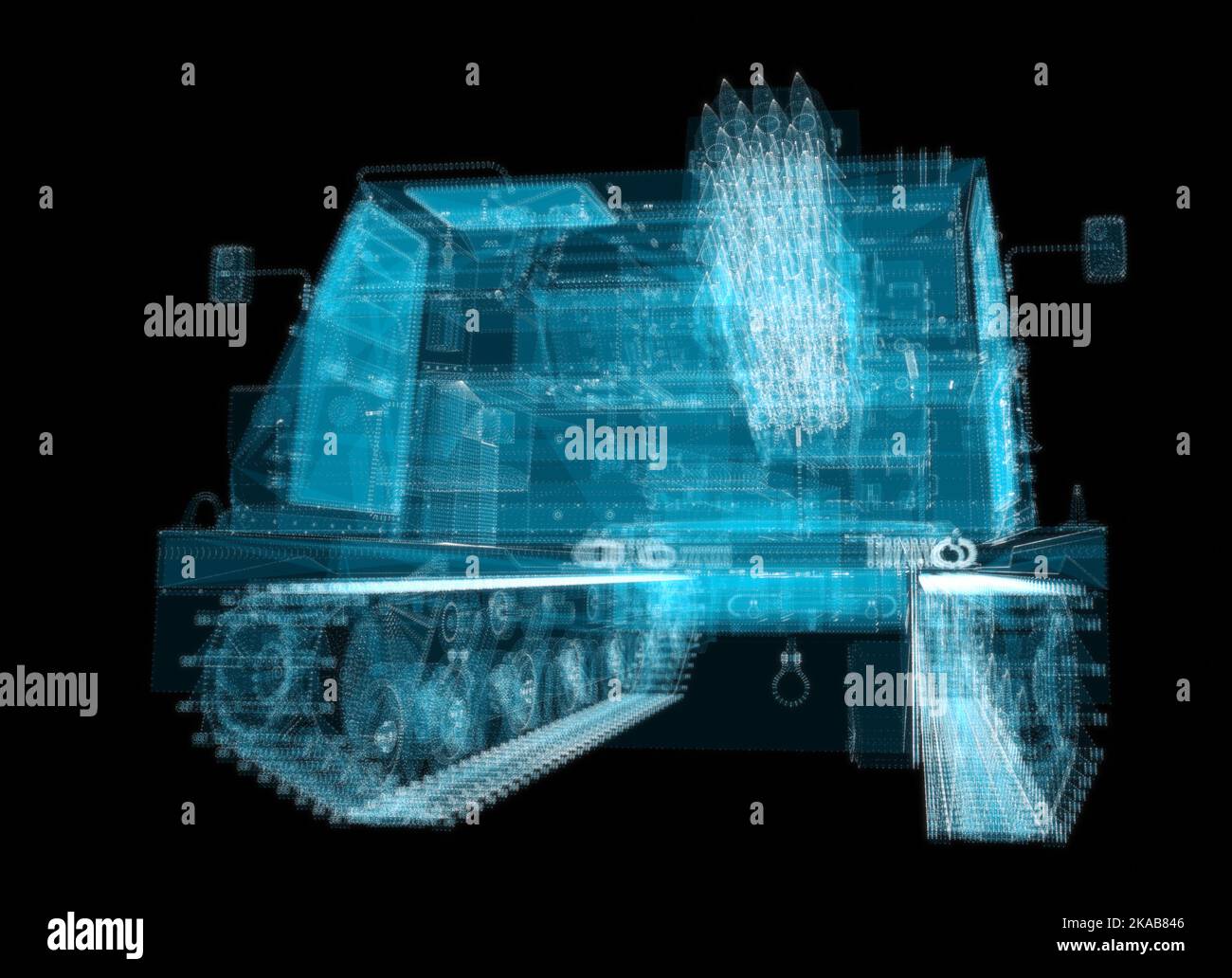 Military track missle system Stock Photo - Alamy