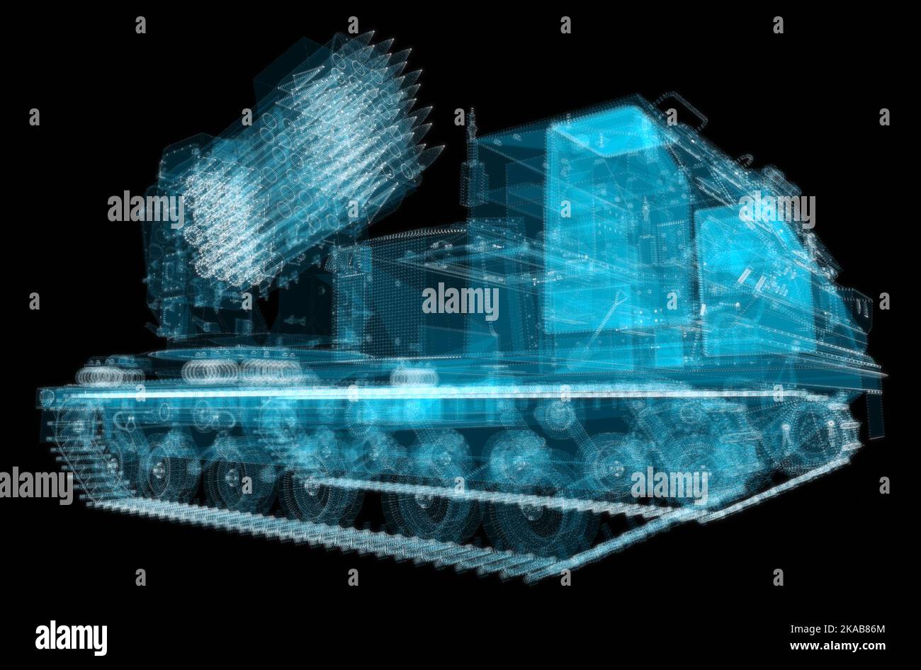 Military track missle system Stock Photo - Alamy