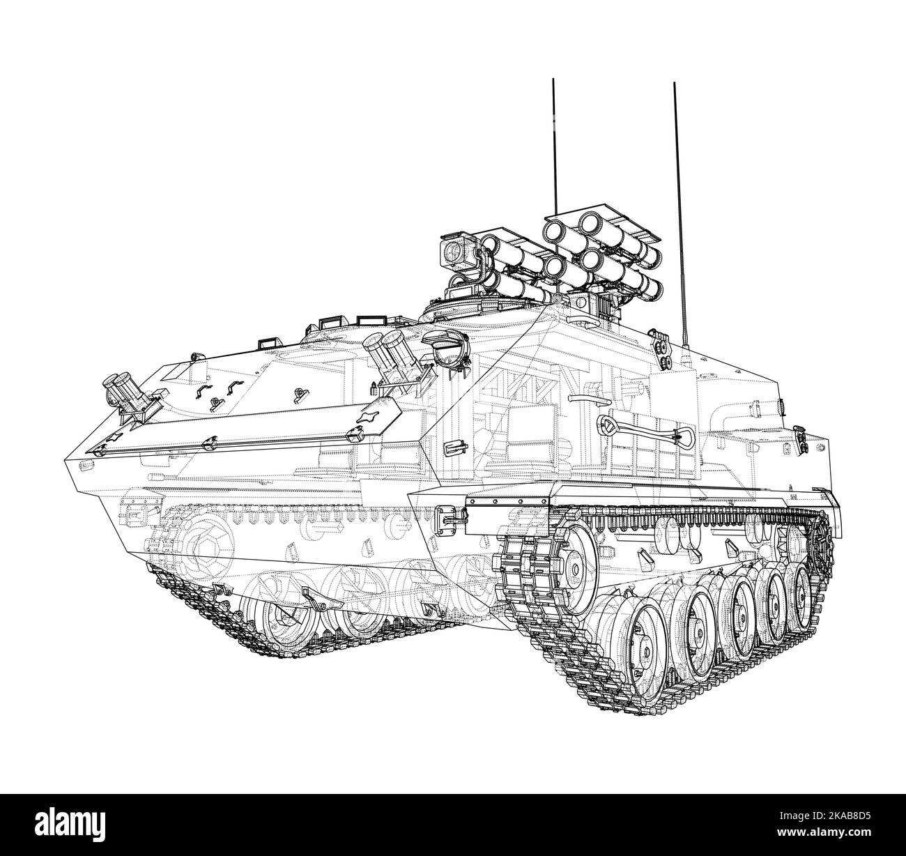 Anti-tank armored car. Vector Stock Vector Image & Art - Alamy