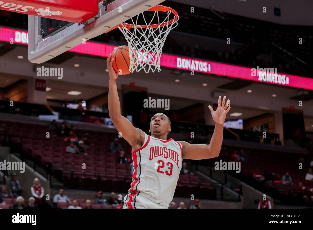 Columbus, Ohio, USA. 1st Nov, 2022. Ohio State Buckeyes guard Zed Key ...