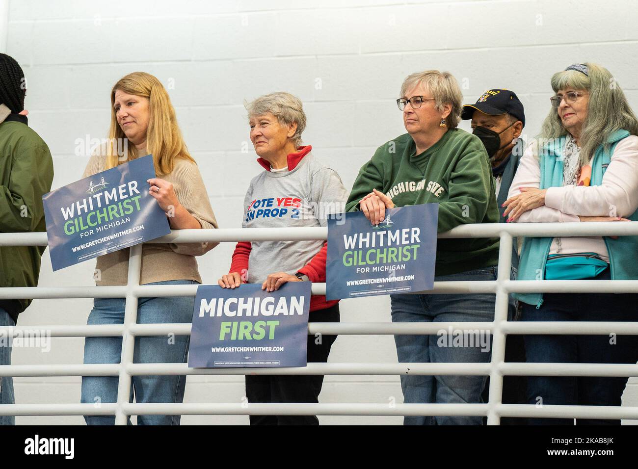 Supporters attend the Get Out the Vote Rally in Detroit. Michigan ...