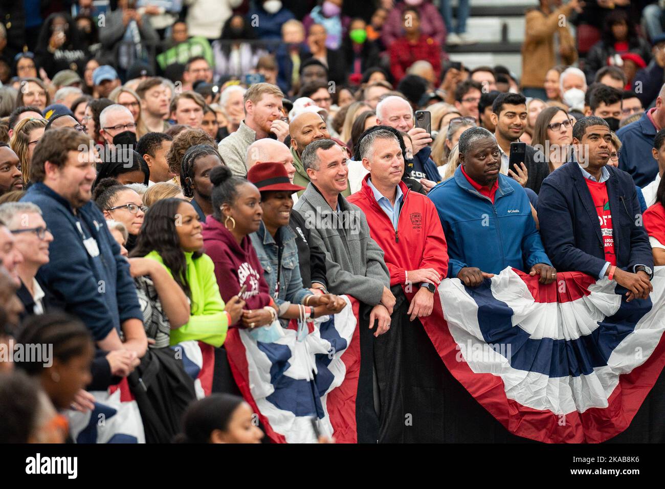 Supporters attend the Get Out the Vote Rally in Detroit. Michigan ...