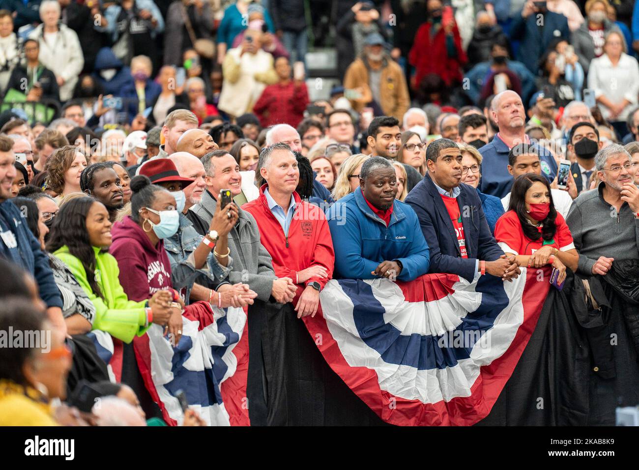 Supporters attend the Get Out the Vote Rally in Detroit. Michigan ...