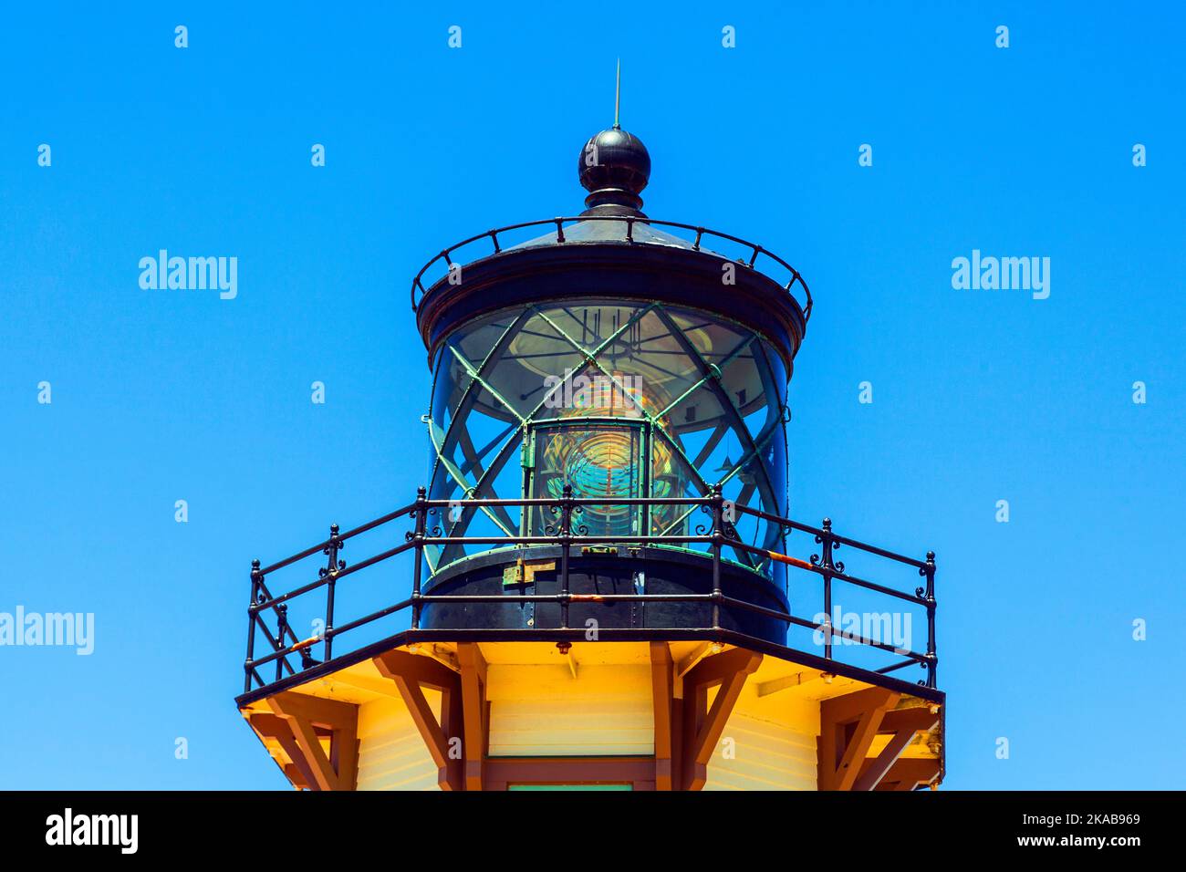 famous Point Cabrillo Lighthouse in California Stock Photo - Alamy