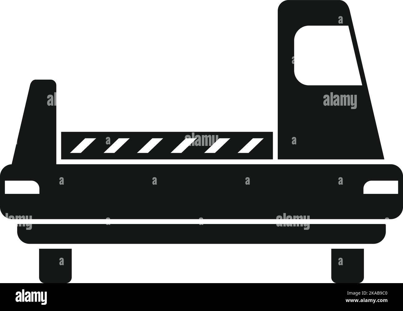 Airport bag machine icon simple vector. Ground support. Truck cargo ...