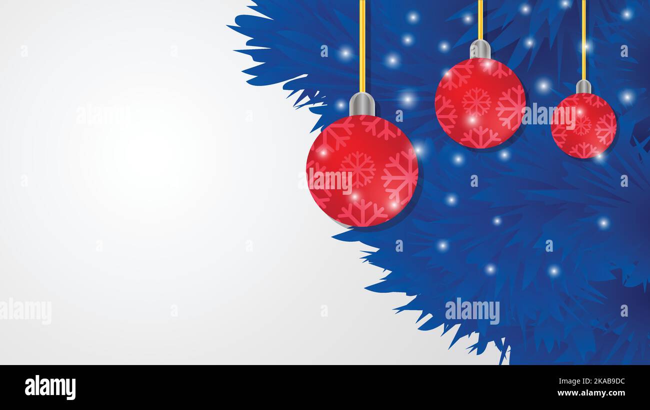 Hanging red christmas ball Stock Vector Images - Alamy