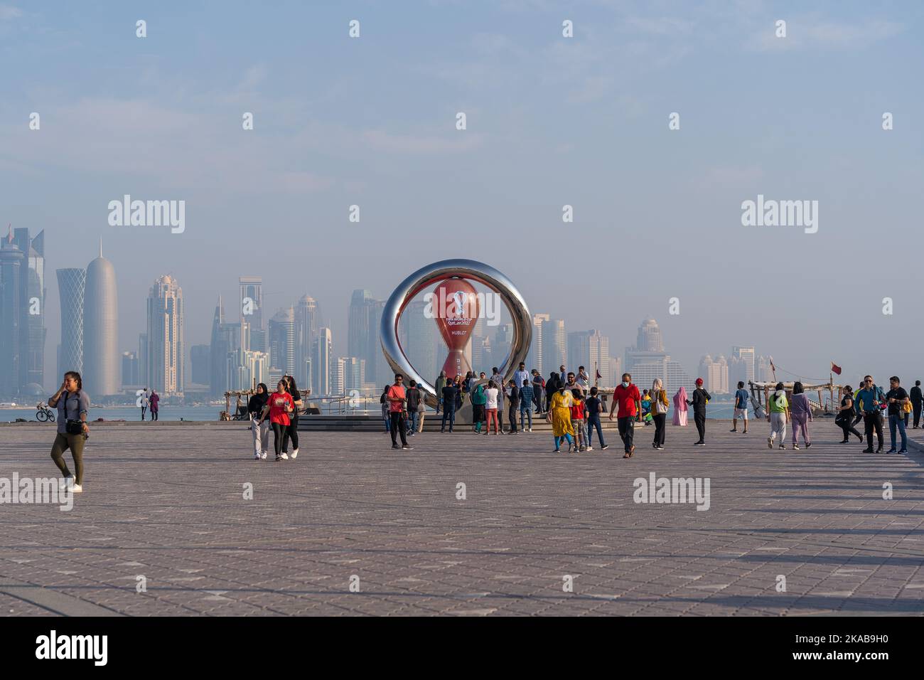 Doha, Qatar - October 28, 2022: The FIFA World Cup Qatar 2022 Official ...