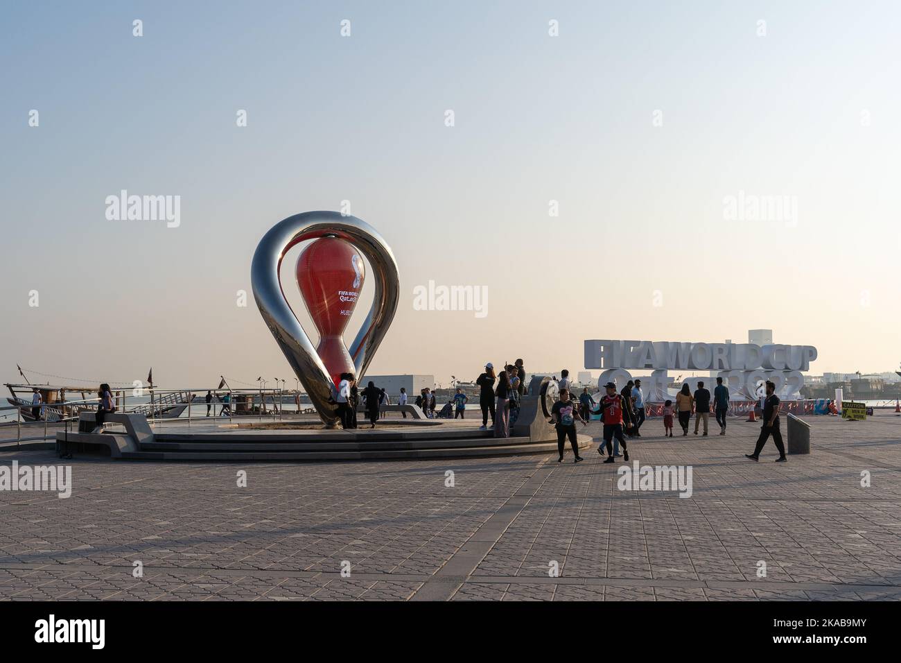 Doha, Qatar - October 28, 2022: The FIFA World Cup Qatar 2022 Official ...