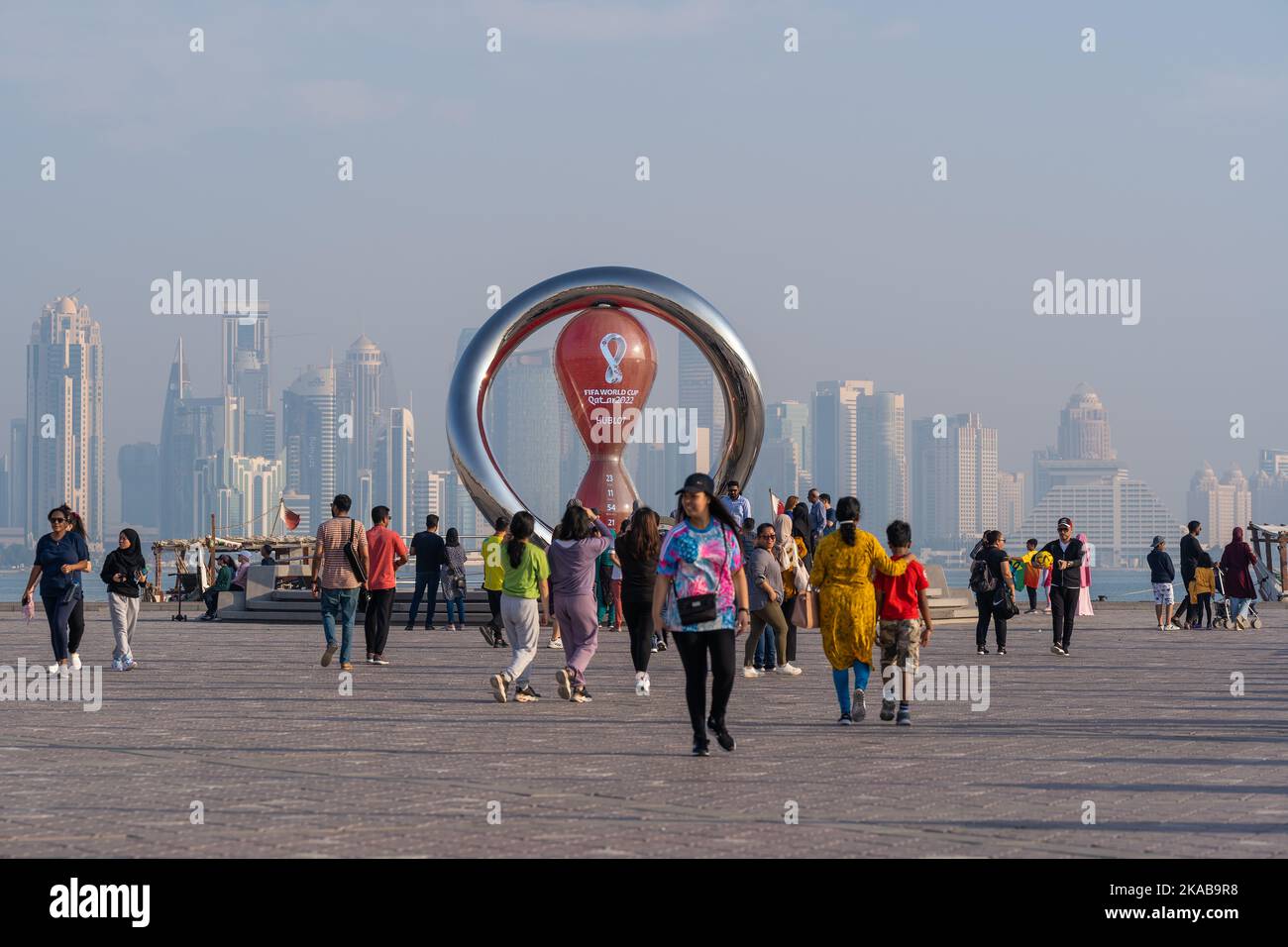 Doha, Qatar - October 28, 2022: The FIFA World Cup Qatar 2022 Official ...