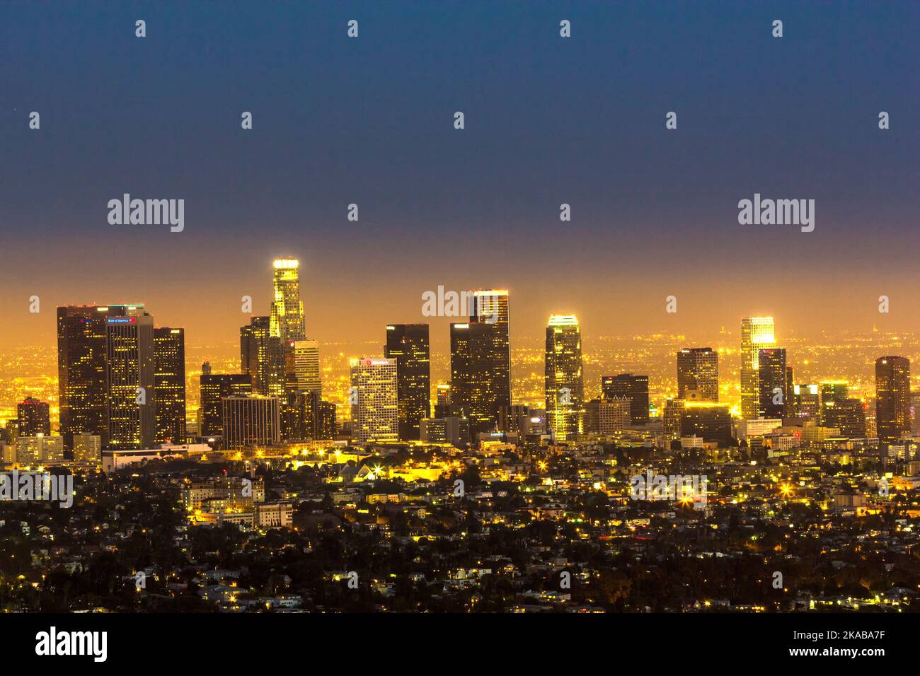 Los angeles sunset night busy hi-res stock photography and images - Alamy