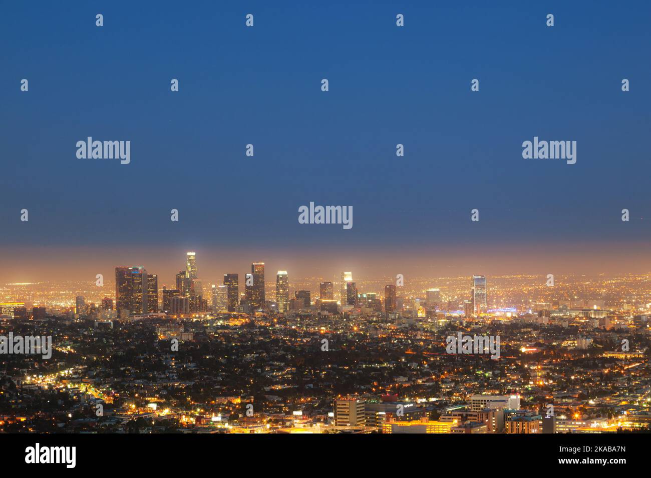 Los Angeles by night Stock Photo - Alamy