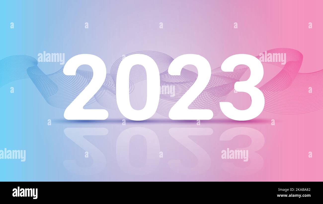 2023 Text on gradient background Stock Vector Image & Art - Alamy