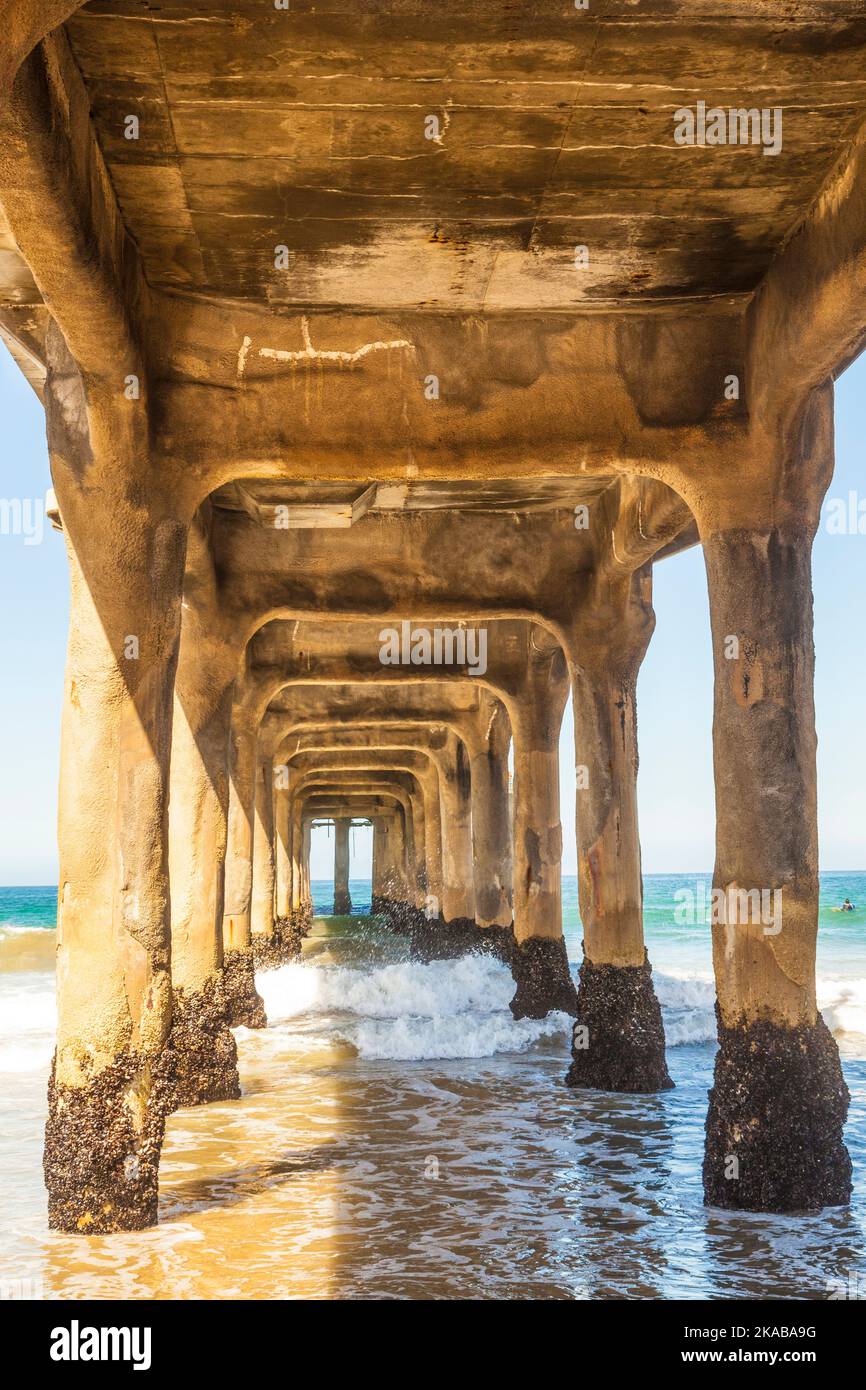 construction of piles for the pier made of concrete Stock Photo - Alamy