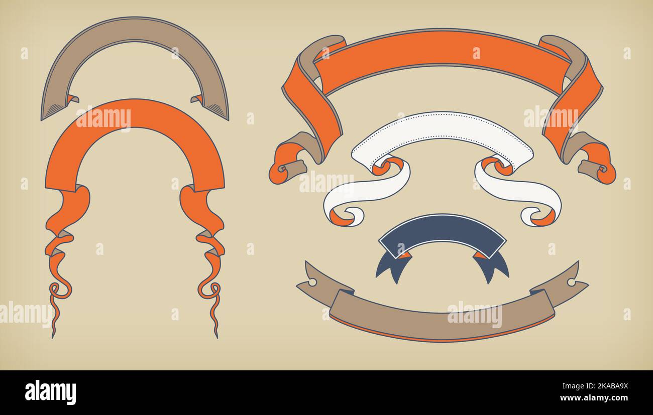 A retro design small label set.It is vector data that is easy to edit ...