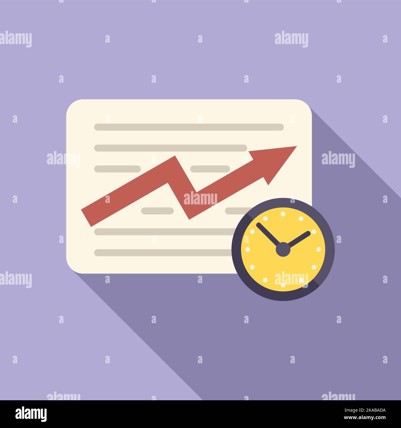 Work flow time icon flat vector. Control task. Team go Stock Vector ...