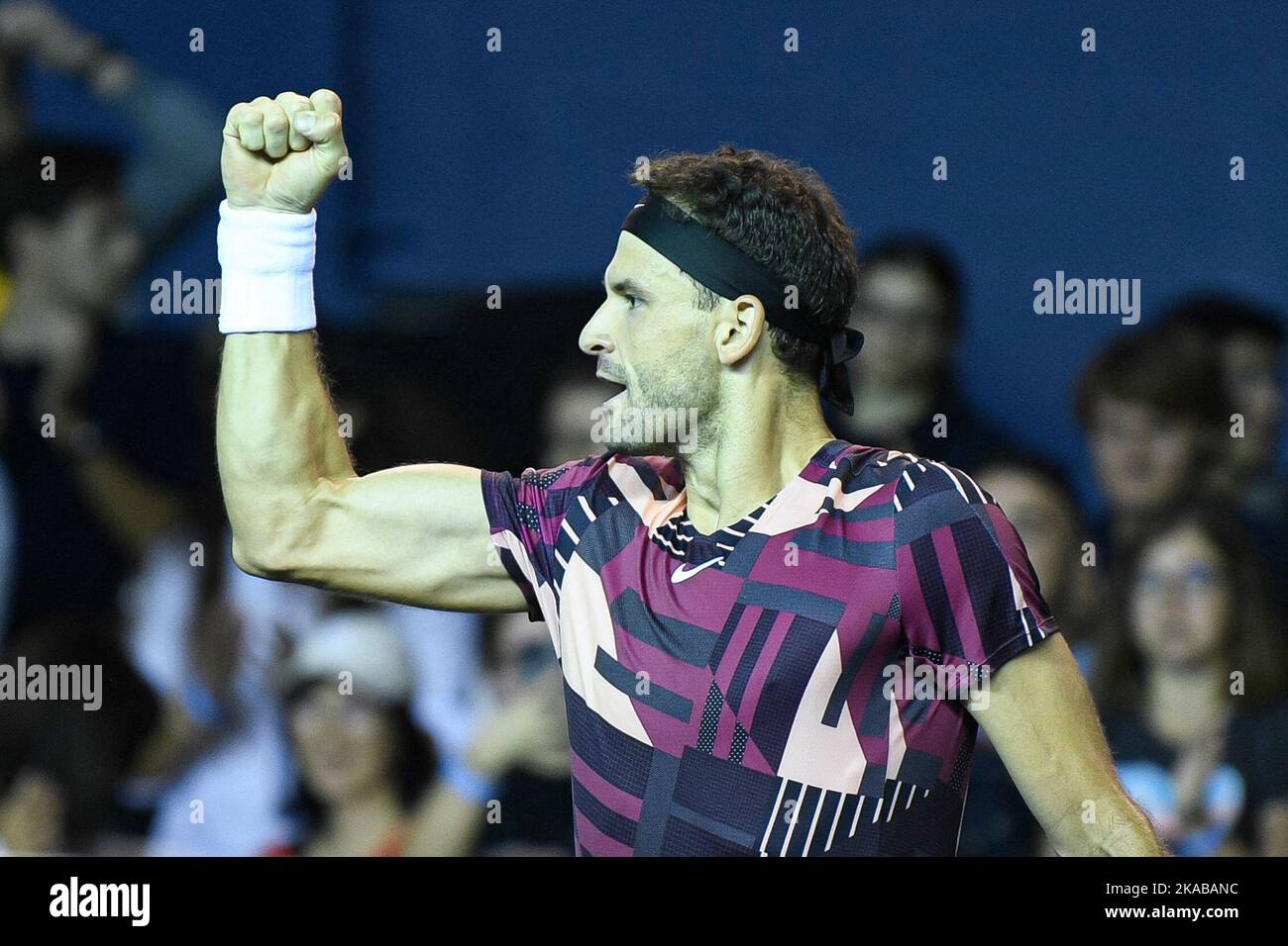 Paris, France. 01/11/2022, Grigor Dimitrov of Bulgary during the Rolex ...