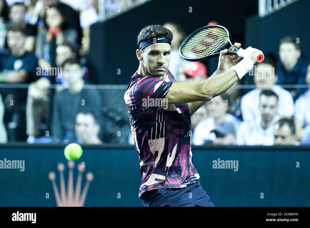 Paris, France. 01/11/2022, Grigor Dimitrov of Bulgary during the Rolex ...