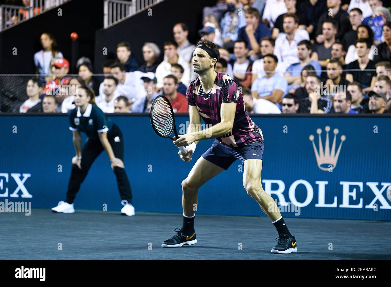 Paris, France. 01/11/2022, Grigor Dimitrov of Bulgary during the Rolex ...