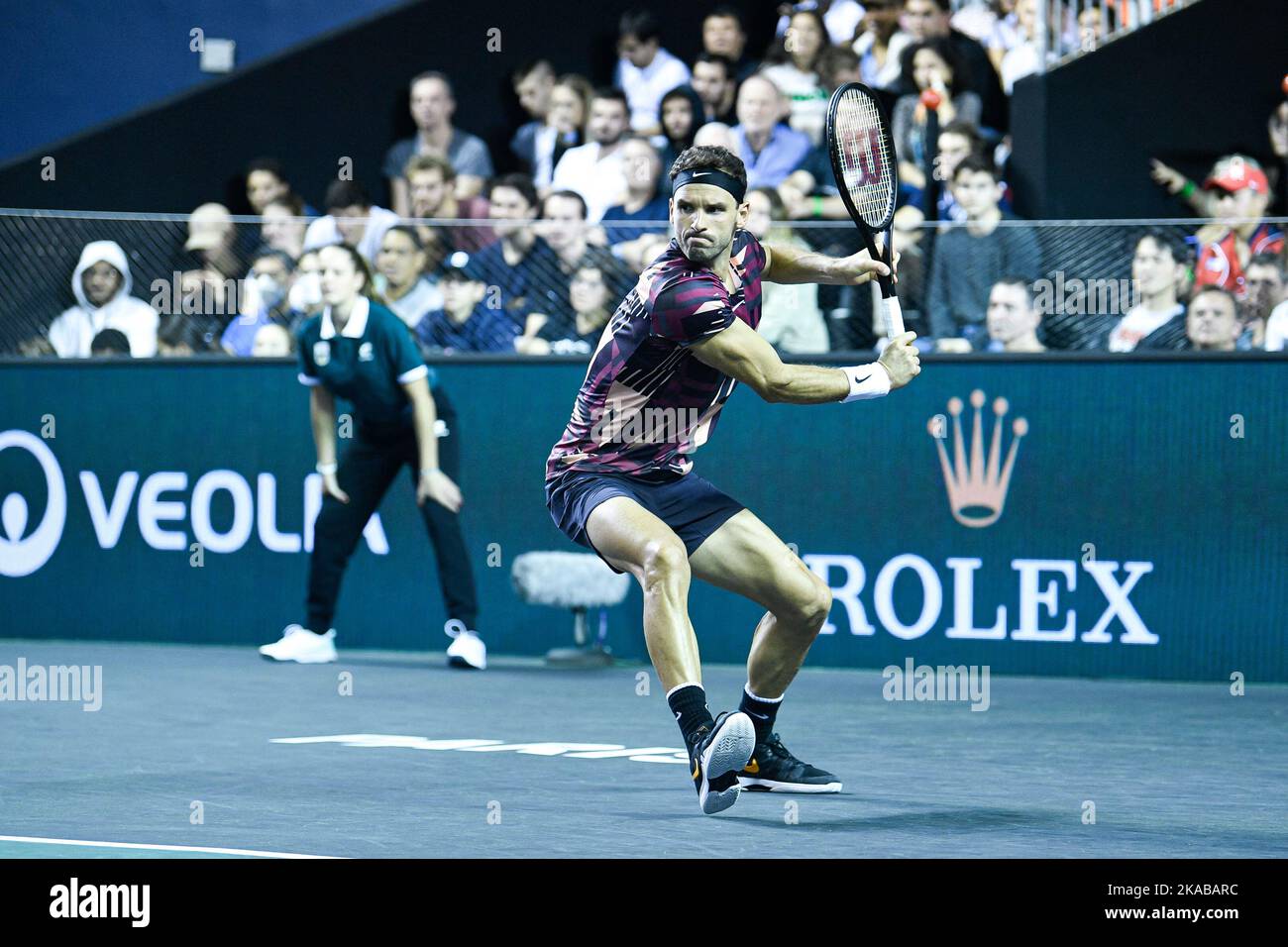 Paris, France. 01/11/2022, Grigor Dimitrov of Bulgary during the Rolex ...