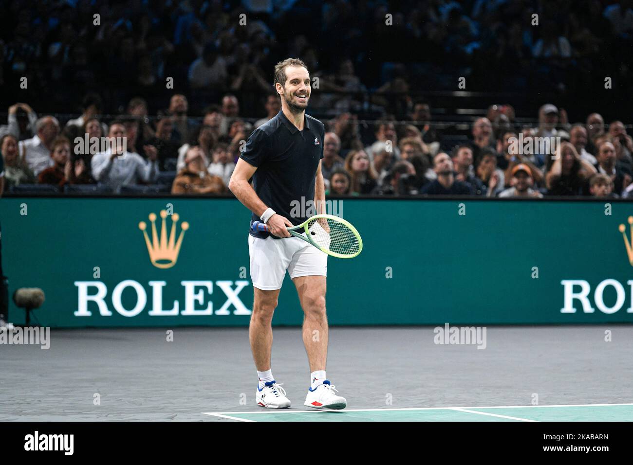 Paris, France. 01/11/2022, Richard Gasquet of France during the Rolex ...