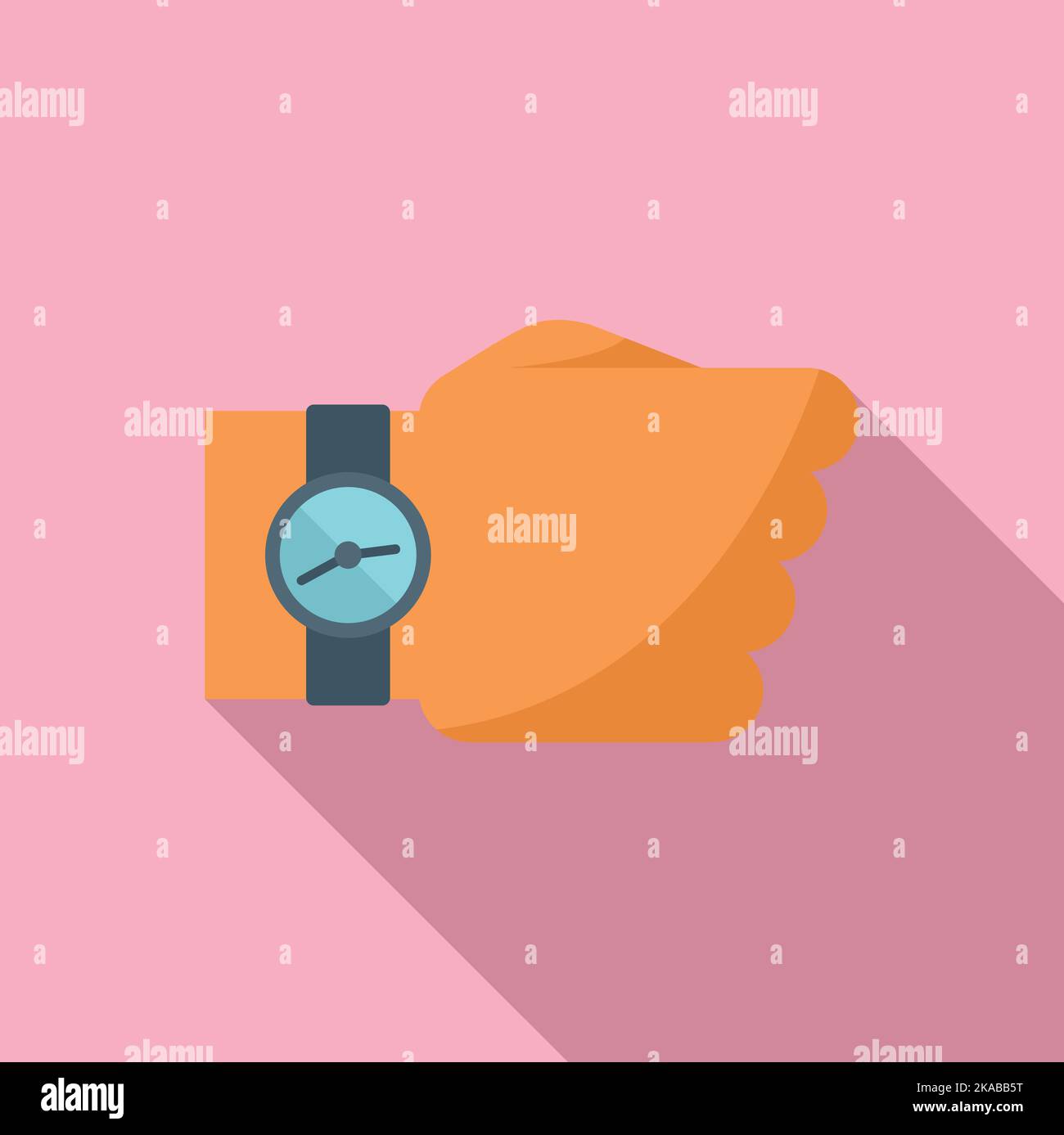 Wristwatch icon flat vector. Work project. Task control Stock Vector ...
