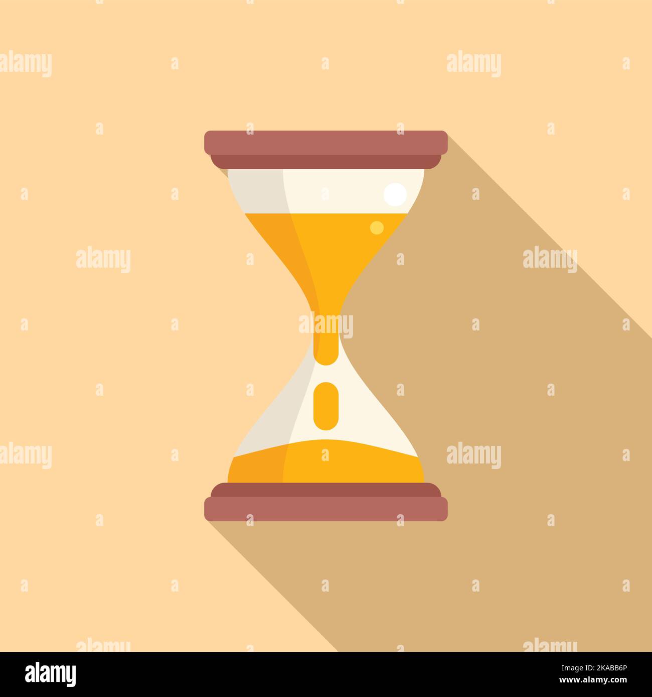 Hourglass icon flat vector. Clock project. School team Stock Vector ...