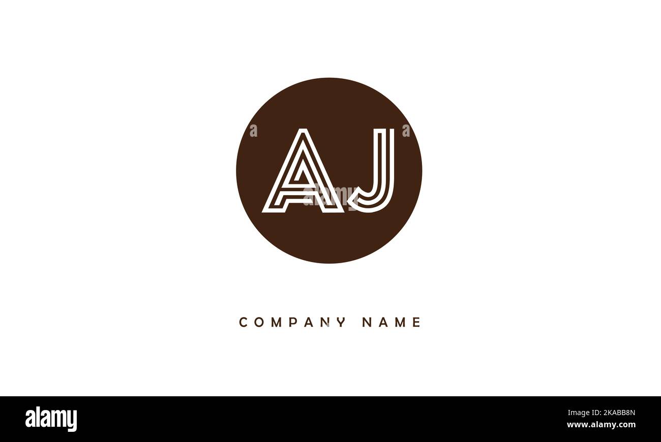 AJ, JA Abstract Letters Logo Monogram Stock Vector Image & Art - Alamy