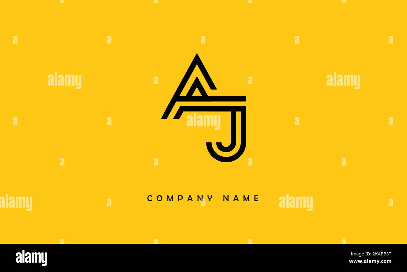 AJ, JA Abstract Letters Logo Monogram Stock Vector Image & Art - Alamy