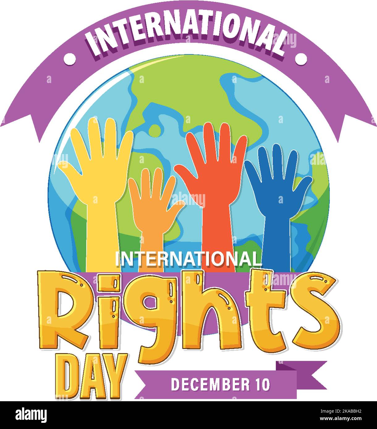 International Human Rights Day Banner Design illustration Stock Vector ...