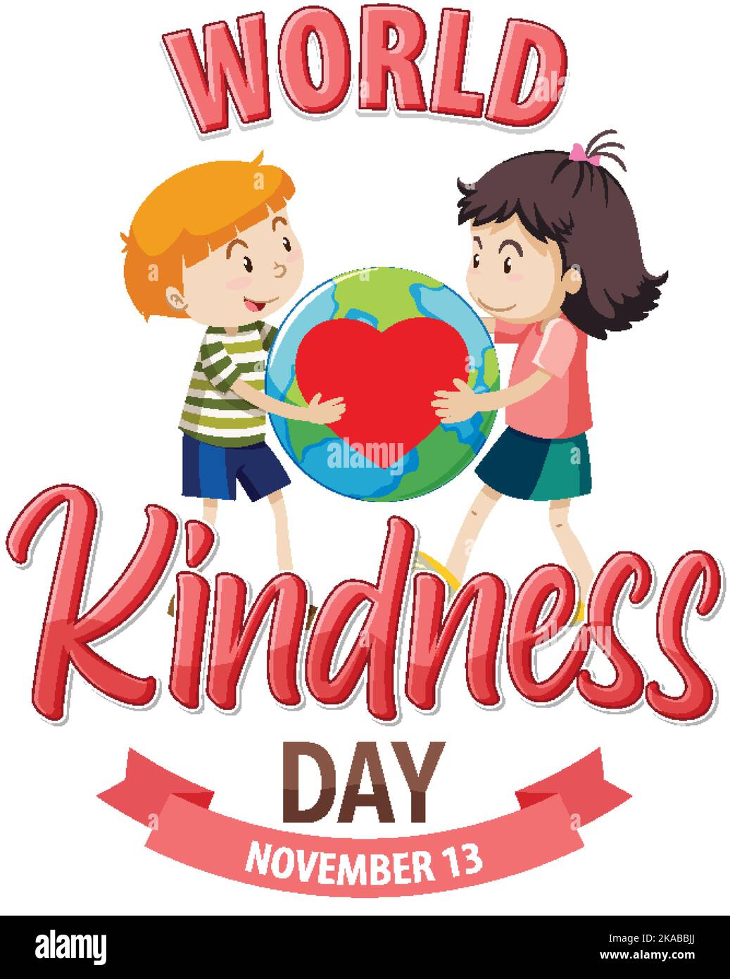 World Kindness Day Logo Concept illustration Stock Vector Image & Art ...