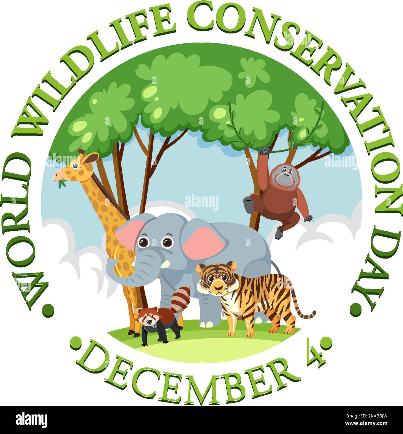 Wildlife Conservation Clip Art Animal Conservation Poster Hi Res Stock