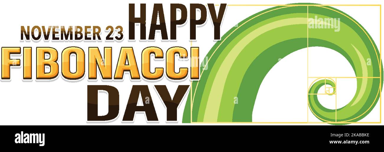Fibonacci day poster design illustration Stock Vector Image & Art - Alamy