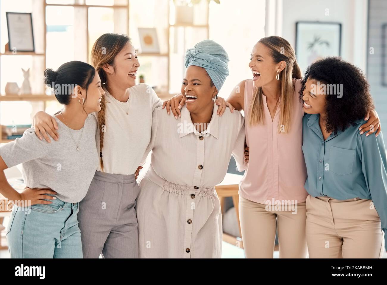 Happy Business People Women Empowerment And Diversity Team