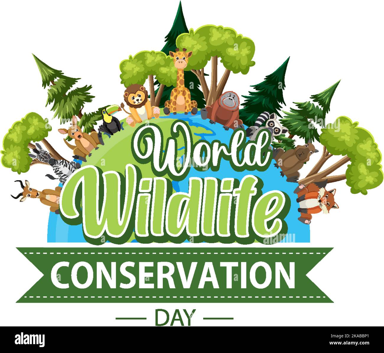 World Wildlife Conservation Day Banner Design illustration Stock Vector ...