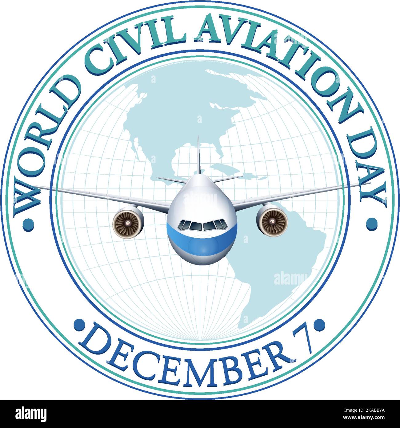 World Civil Aviation Day Banner Design illustration Stock Vector Image ...