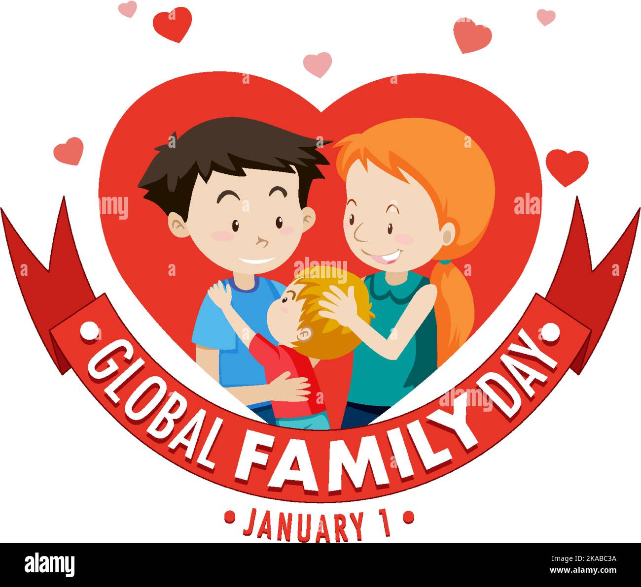 Global family day logo design illustration Stock Vector Image & Art - Alamy