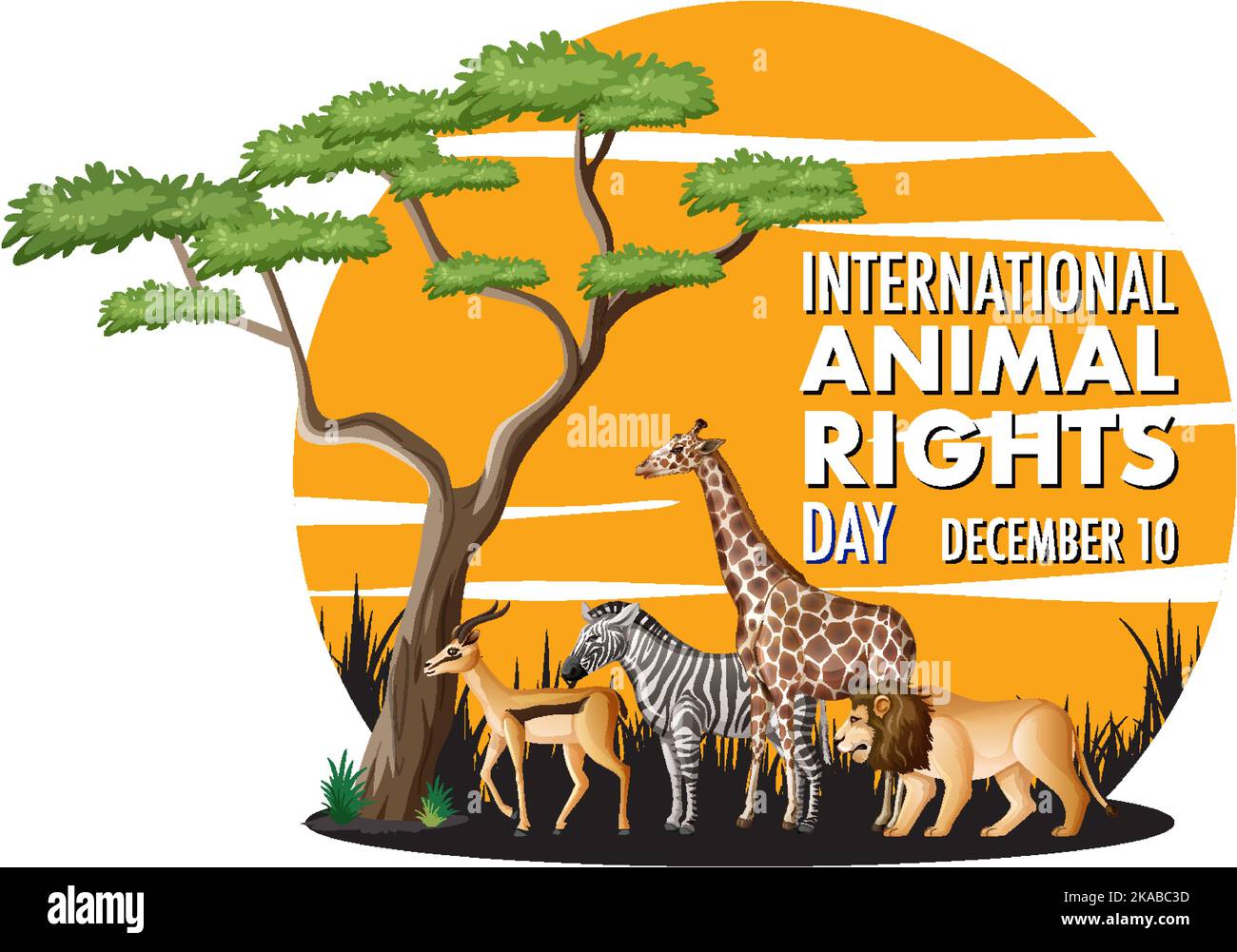 International Animal Rights Day banner design illustration Stock Vector ...