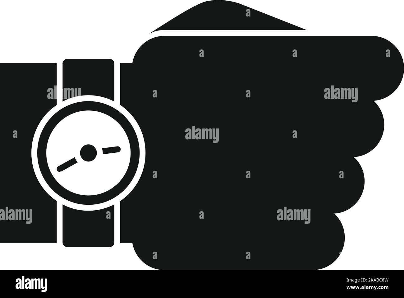 Wristwatch icon simple vector. Work project. Task control Stock Vector ...