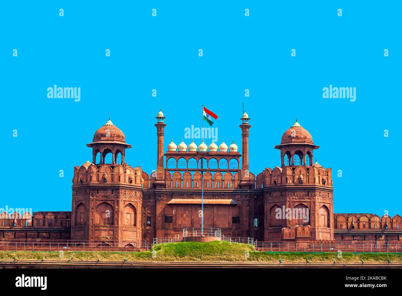 Architectural detail of Lal Qila - Red Fort in Delhi, India Stock Photo ...