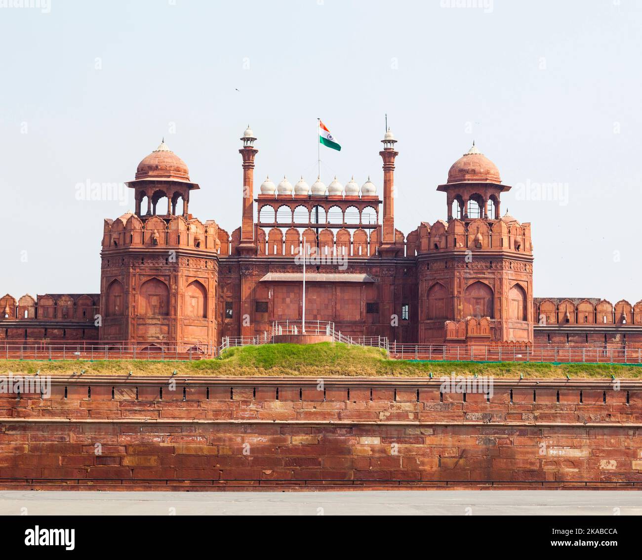 Architectural detail of Lal Qila - Red Fort in Delhi, India Stock Photo ...