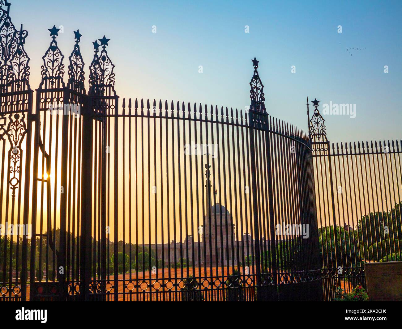 Gates at entrance to House of Parliament, Delhi, India Stock Photo - Alamy