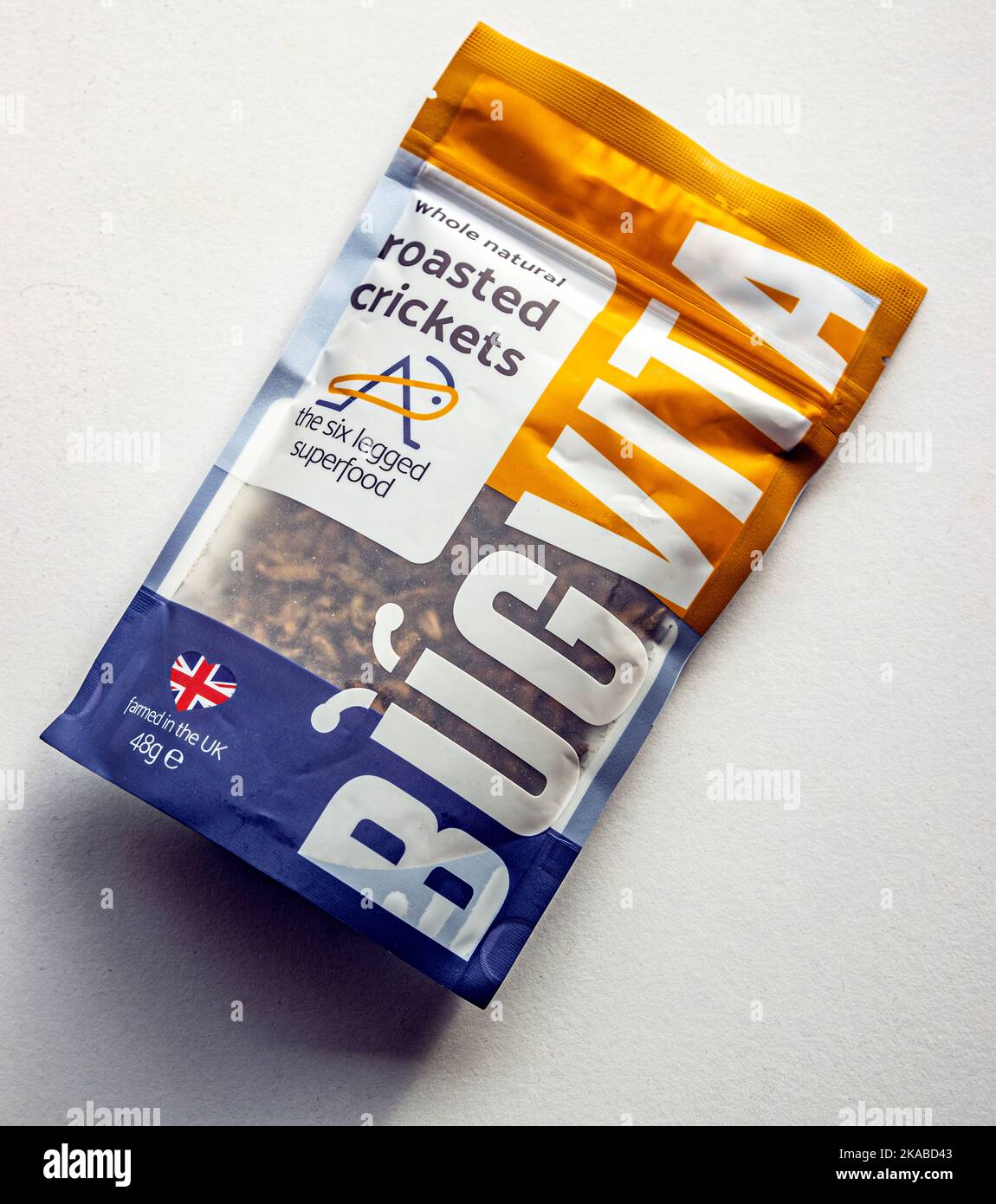 Packet of roasted crickets Stock Photo - Alamy