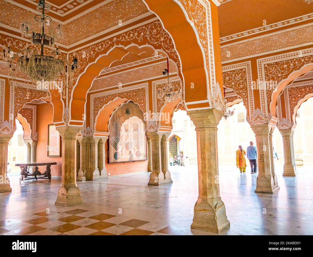 Chandra Mahal in City Palace, Jaipur, India. It was the seat of the ...
